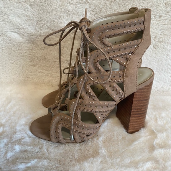 1. State | Shoes | State Kayley Block Lace Up Heels | Poshmark